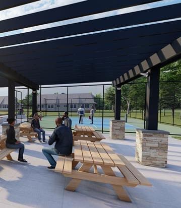 Timothy Branch Townhomes, Outside Pavilion | Belfer Lighting